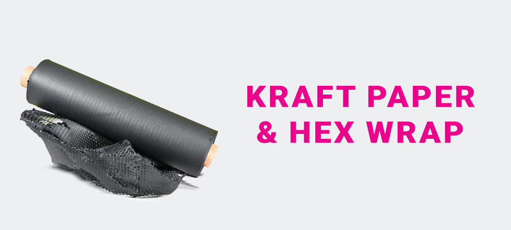 Honeycomb Hex Wrap & Kraft Paper Packaging | NEON Sustainable Collection